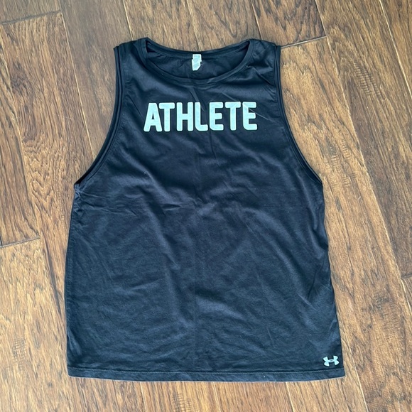 Under Armour | Tops | Under Armour Black Muscle Athlete | Poshmark